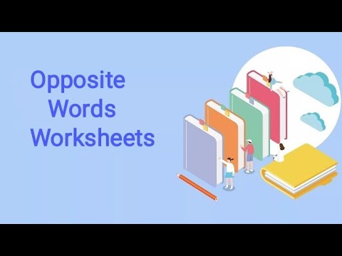Opposite Words worksheets for Kids