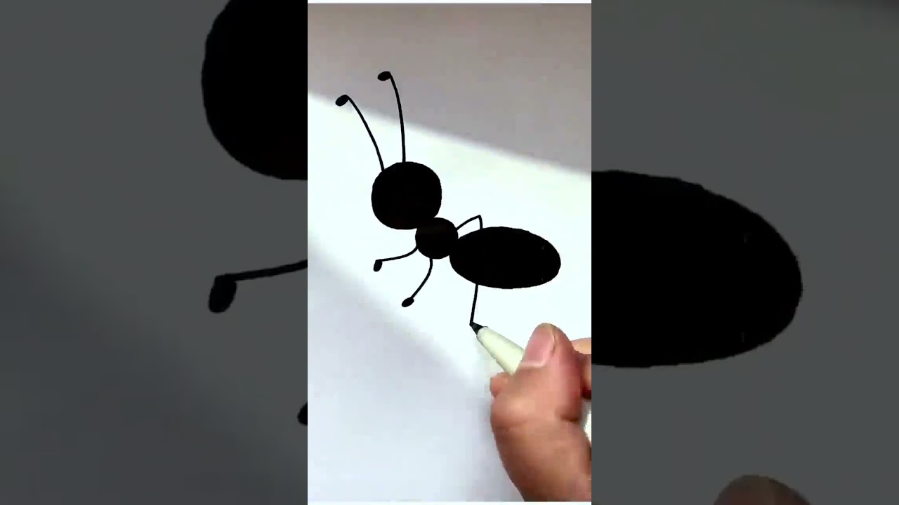 How to draw ant #drawing #art #procreate #easydrawing #mouse #painting #drawingtutorial
