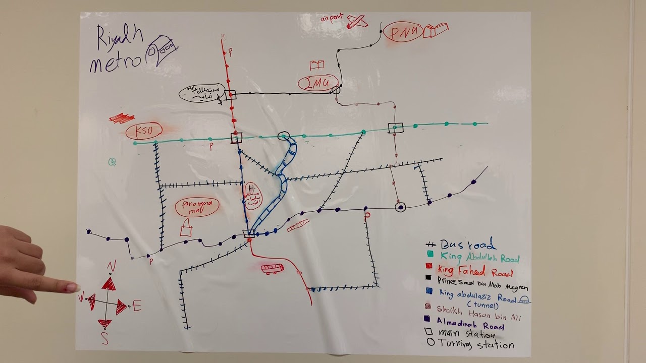Color-blind friendly metro map