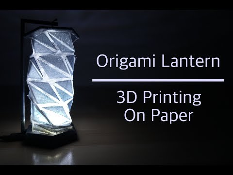 Free 3D file Origami Lantern: 3D Printing on Paper 🏮・Design to download ...