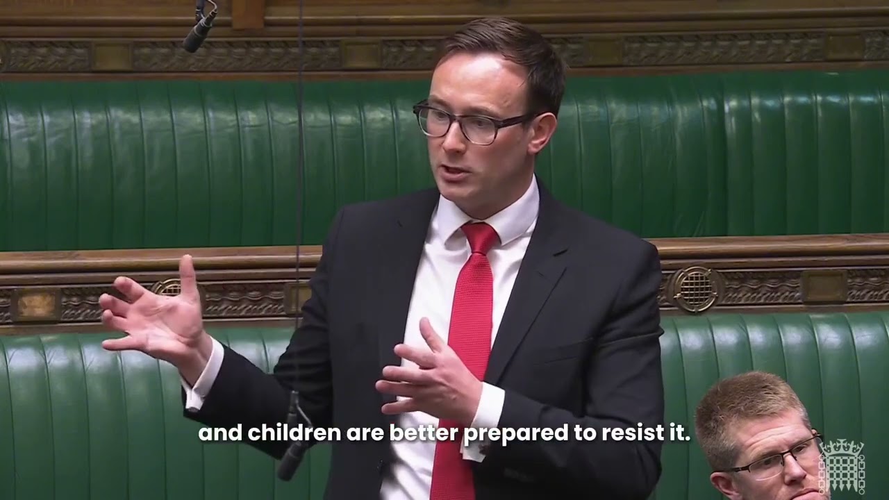 Watch Tom Hayes MP for Bournemouth East mention Vita Nova in Parliament last week