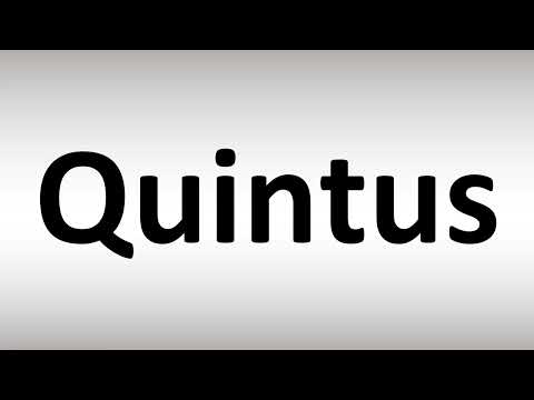 How to Pronounce Quintus