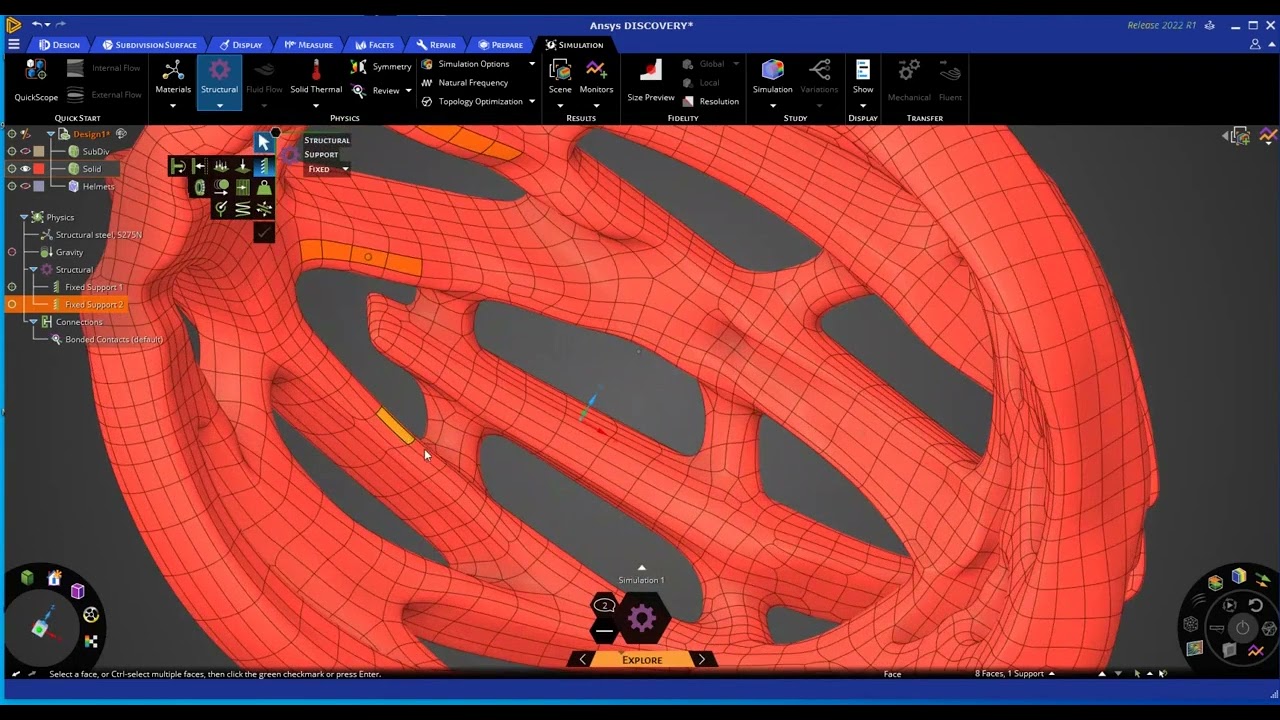 Scan SubD FEA CFD - Ansys Discovery
