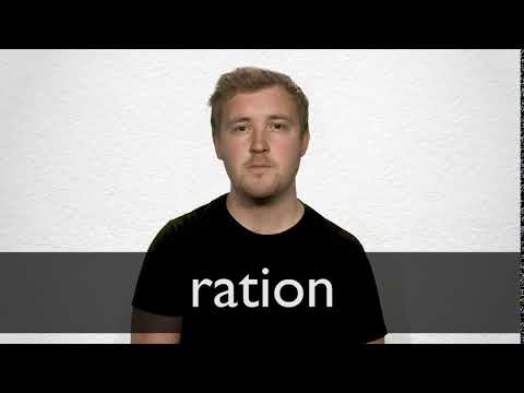 RATION definition and meaning | Collins English Dictionary