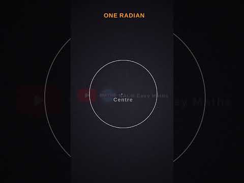 Introduction about One Radian #maths #radians #shorts