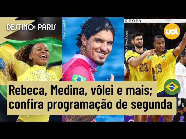 Olimpíadas 2024: veja agenda desta segunda-feira (5)