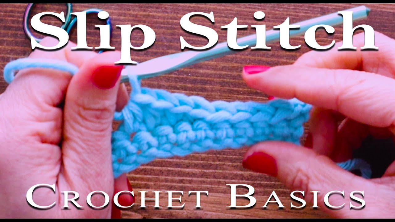 Crochet Slip Stitch Tutorial - Simple Easy Slow Basic Crochet Lesson