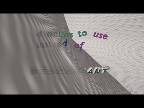 descendant - 5 nouns similar to descendant (sentence examples)
