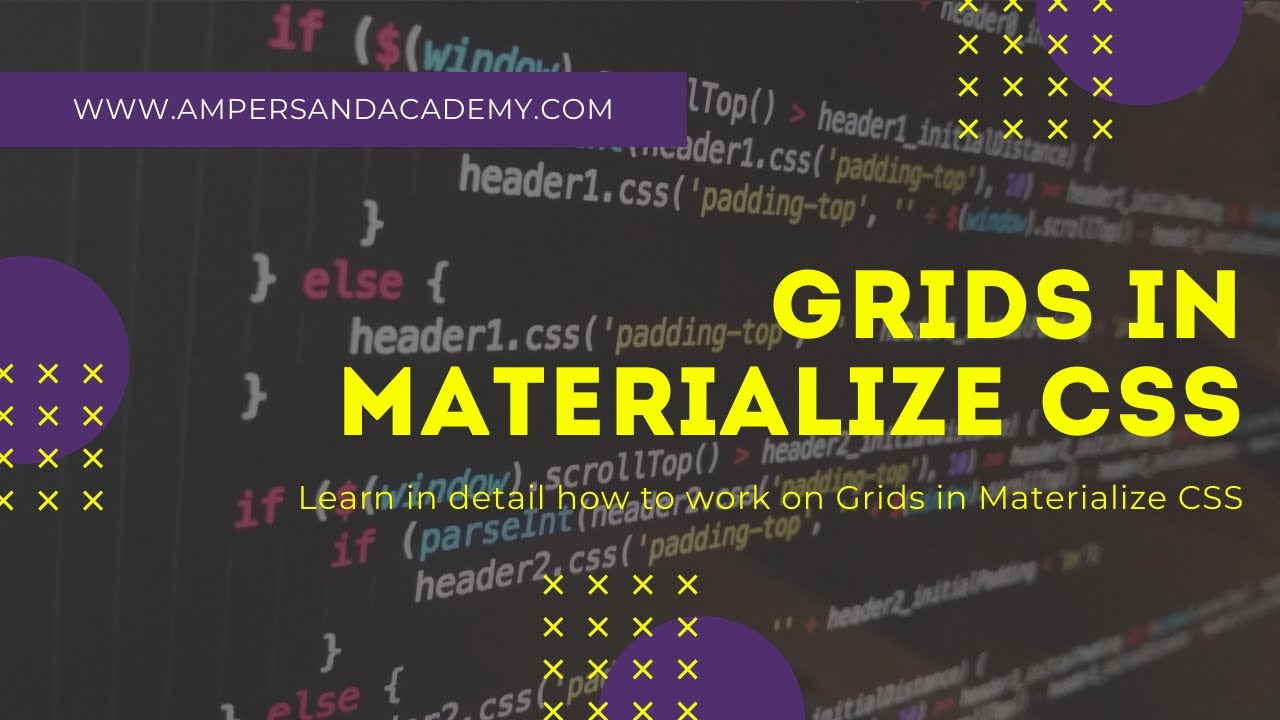 Working with grids in Materialize CSS