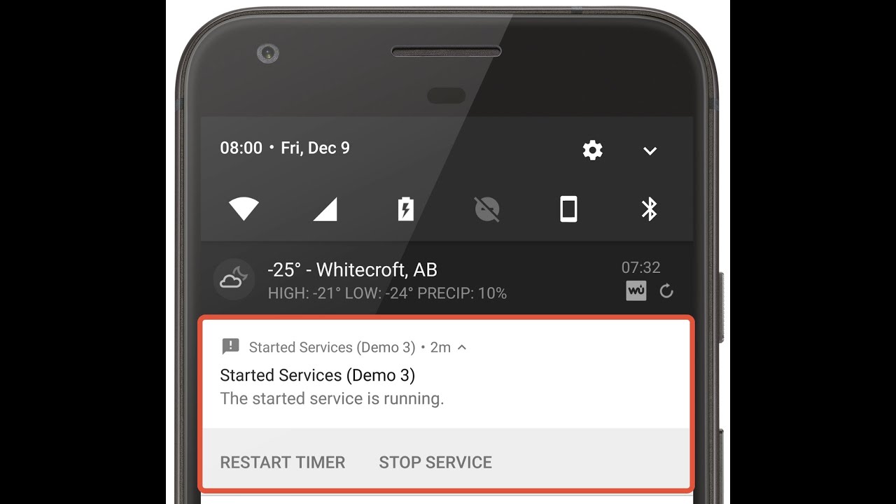 Foreground Service in Android Studio | Java | Android | Run app in Background | CodeWithKhurshed