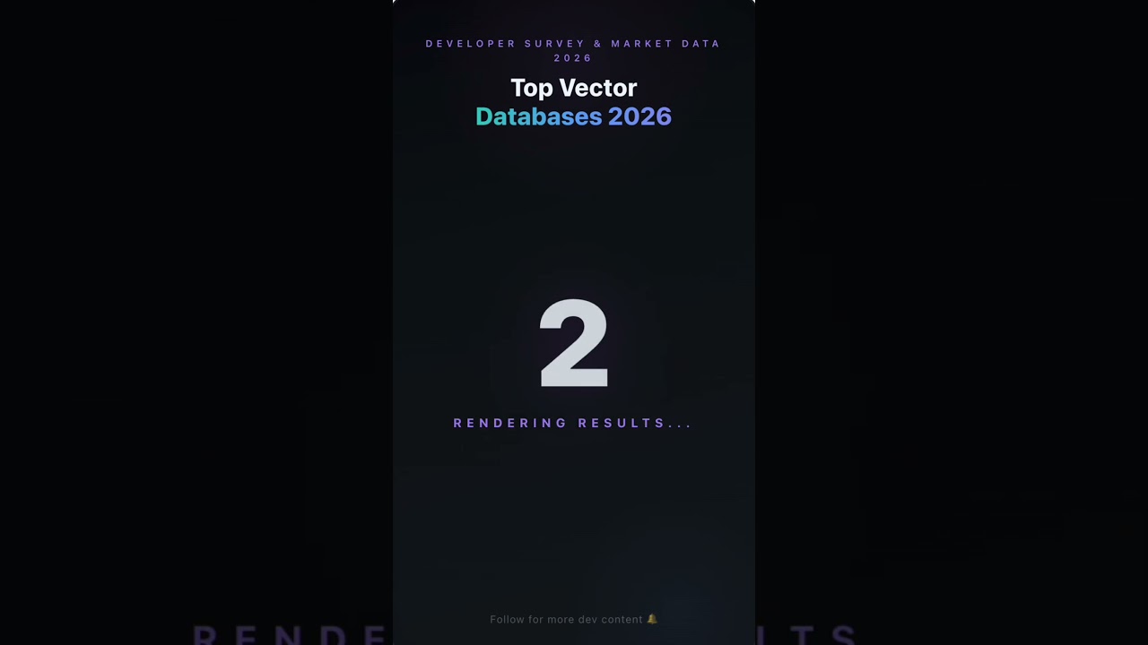 Top Vector Databases 2026 — pgvector vs Pinecone WHO WINS? 🧠👑