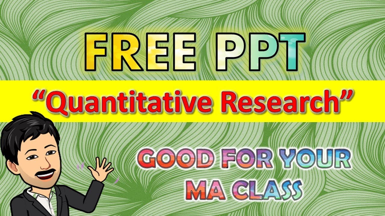 FREE POWERPOINT TEMPLATE QUANTITATIVE RESEARCH | 100% FREE just follow the instructions in the video