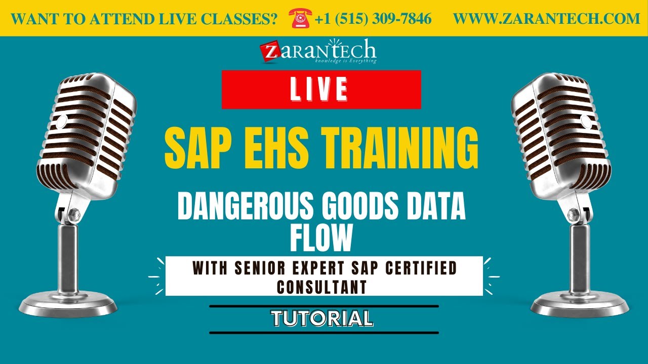 LIVE | Dangerous Goods Data Flow | SAP EHS Training | ZaranTech