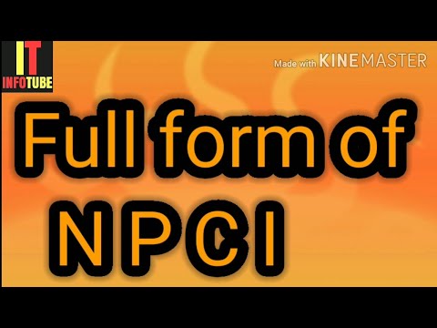 Full form of NPCI | What is NPCI