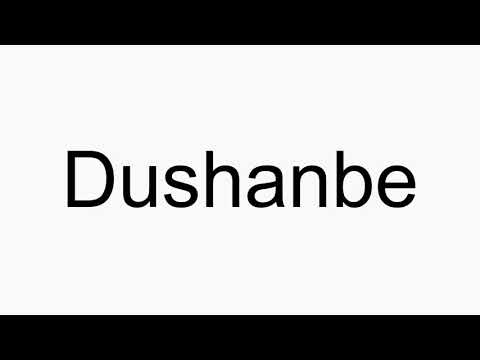 How to pronounce Dushanbe