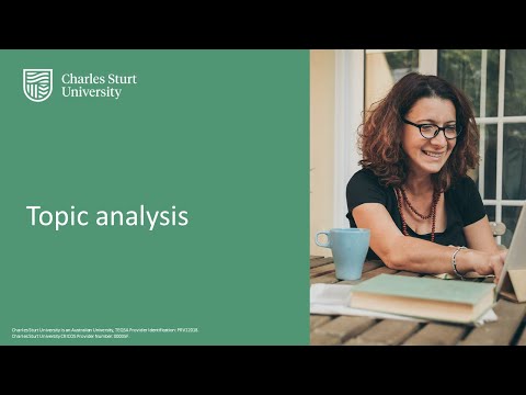 Topic analysis