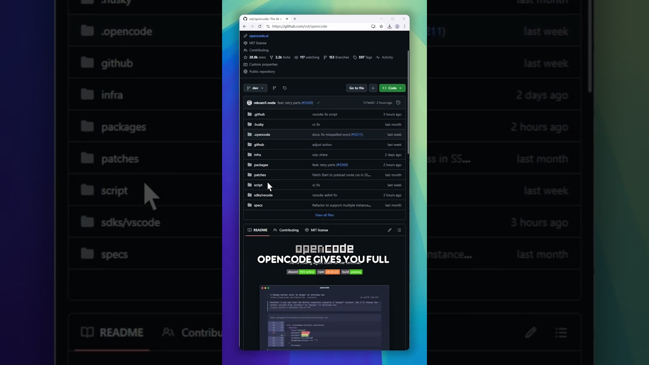 A Github Project A Day — Today’s Project is Opencode! #opensource #github