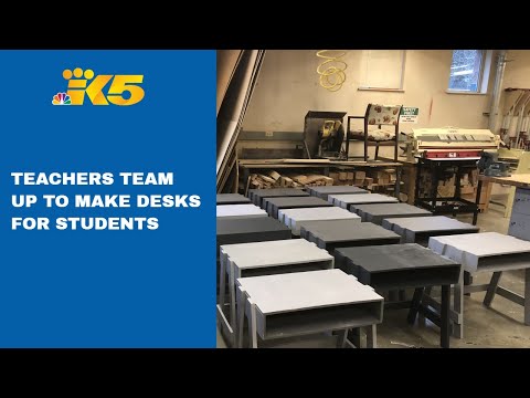 Mukilteo teachers volunteer to build desks for students