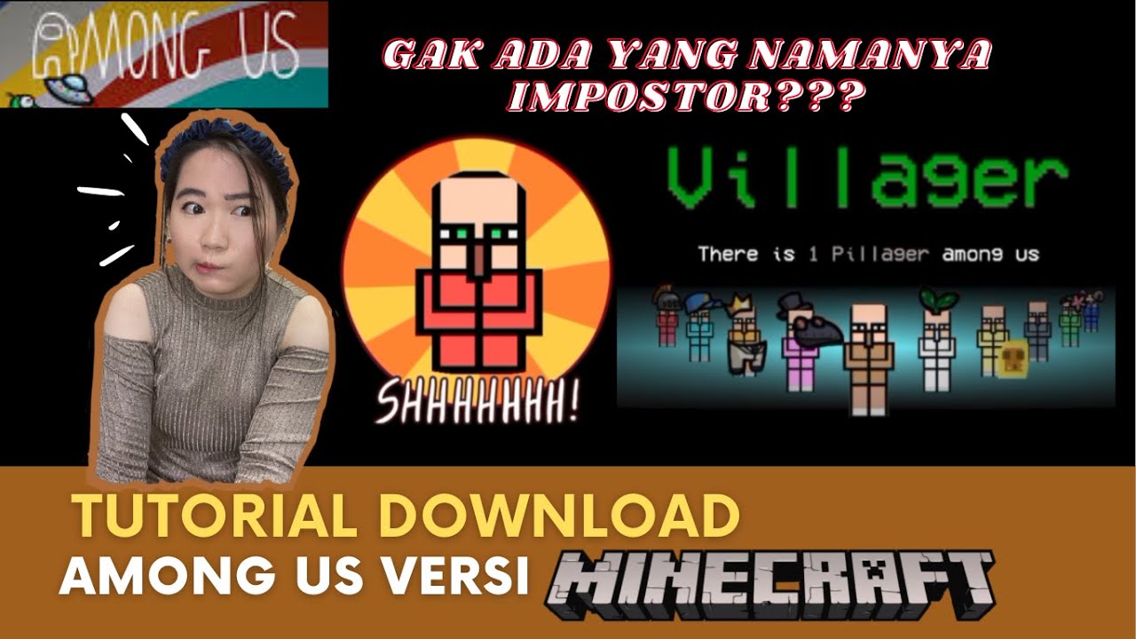 TUTORIAL DOWNLOAD AMONG US versi MINECRAFT