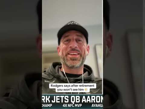 Aaron Rodgers says he will not be in the broadcast booth after his NFL career #shorts