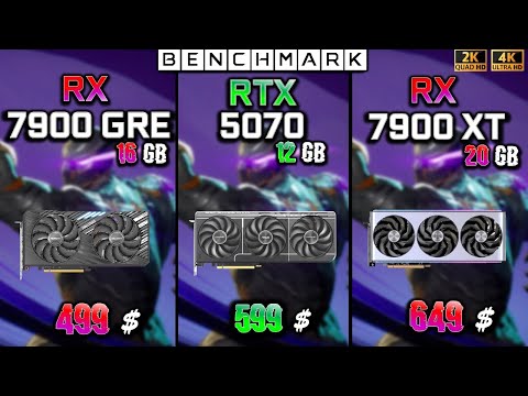 RTX 5070 12GB vs RX 7900 GRE 16GB vs RX 7900 XT 20GB / Test / 1440p - 2160p 4K / in 8 Games