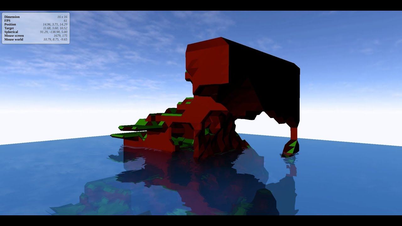 Shadow map, water effect using reflection and refraction with webgpu.
