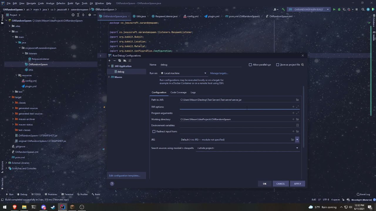How to live debug (bukkit / spigot / paper) plugins in InteliJ