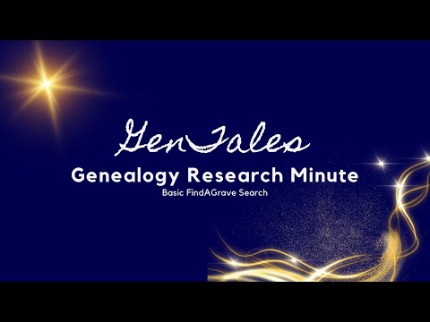 A 1-minute look at the basic cemetery search function on Find A Grave