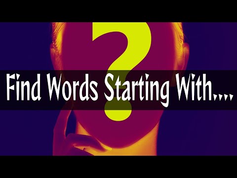 Find Words Starting With.... Fun Word Game Quiz Trivia Challenge