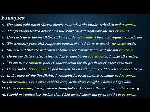 Ravenous Meaning with Examples