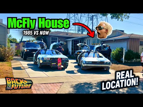 Back to the Future Cars Return to Filming Locations After 40 Years!