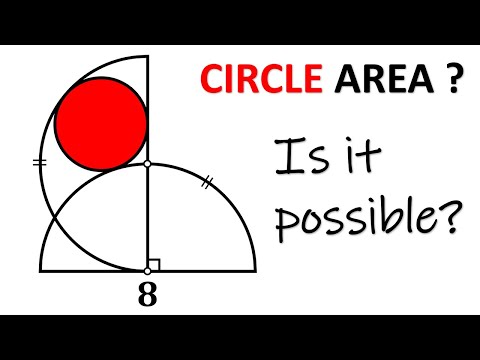 Are YOU Able to Find the Area of the Inscribed Circle? | Geometry Puzzle
