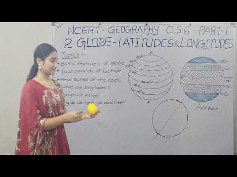 NCERT Class 6 Geography Chapter 2 Part 1:GLOBE - LATITUDES AND LONGITUDES | telugu