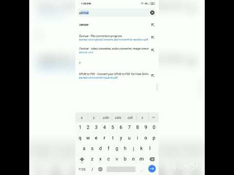 Convert Epub to pdf | zamzar | tutorial
