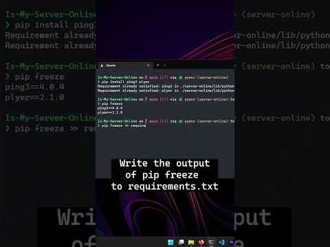 Requirements.txt for your Python Project