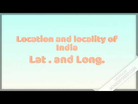 Location and locality of India
