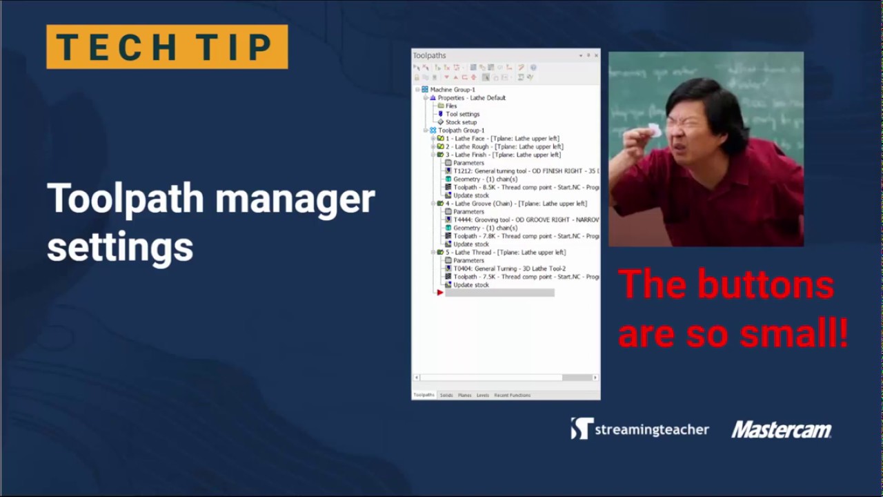 Toolpath Manager Settings | Mastercam 2020 Tech Tip