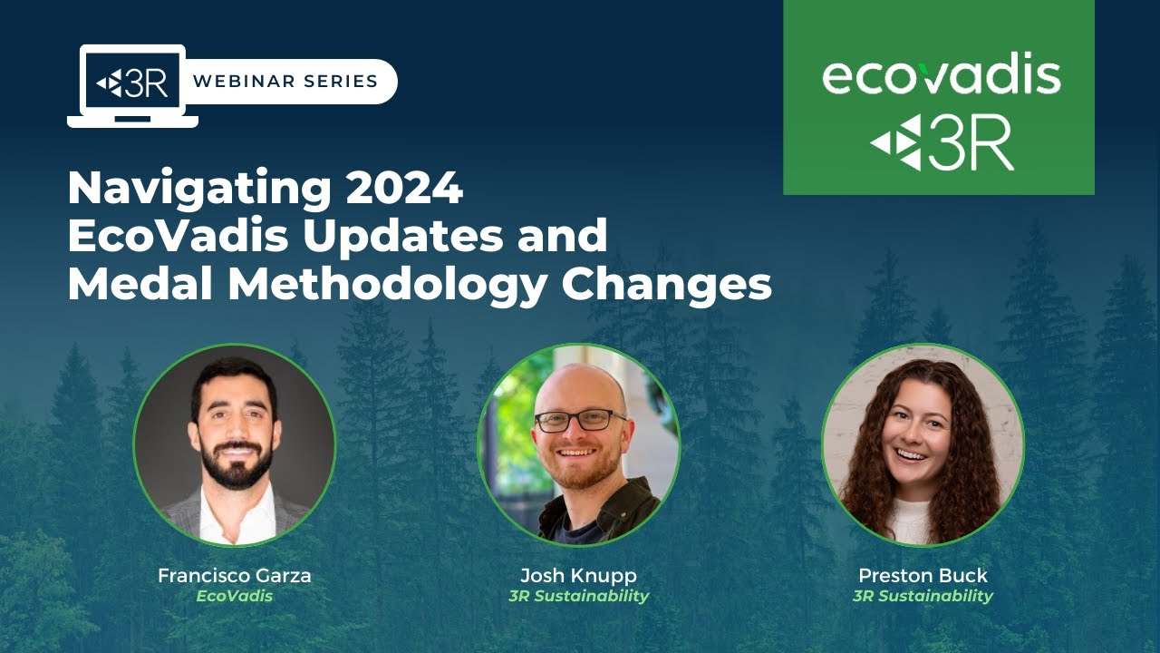 Webinar Series: Navigating 2024 EcoVadis Updates and Medal Methodology Changes