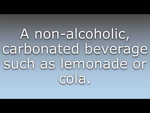 What does Fizzy drink mean?