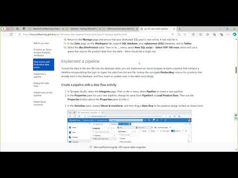 Build a data pipeline with Azure Synapse Analytics - Exercise