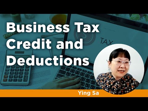 Business Tax Credit and Tax Deductions
