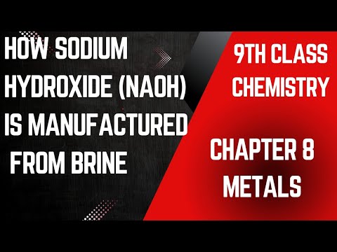 "How Sodium Hydroxide (NaOH) is Manufactured from Brine | Electrolysis Process Explained"
