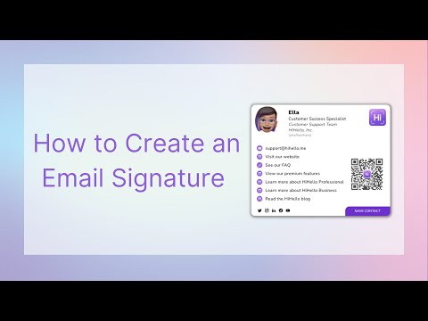 How to Make an Email Signature with HiHello's Free Generator