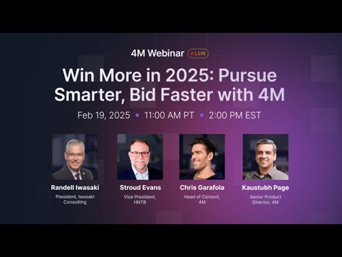 Pursue smarter, bid faster with 4M