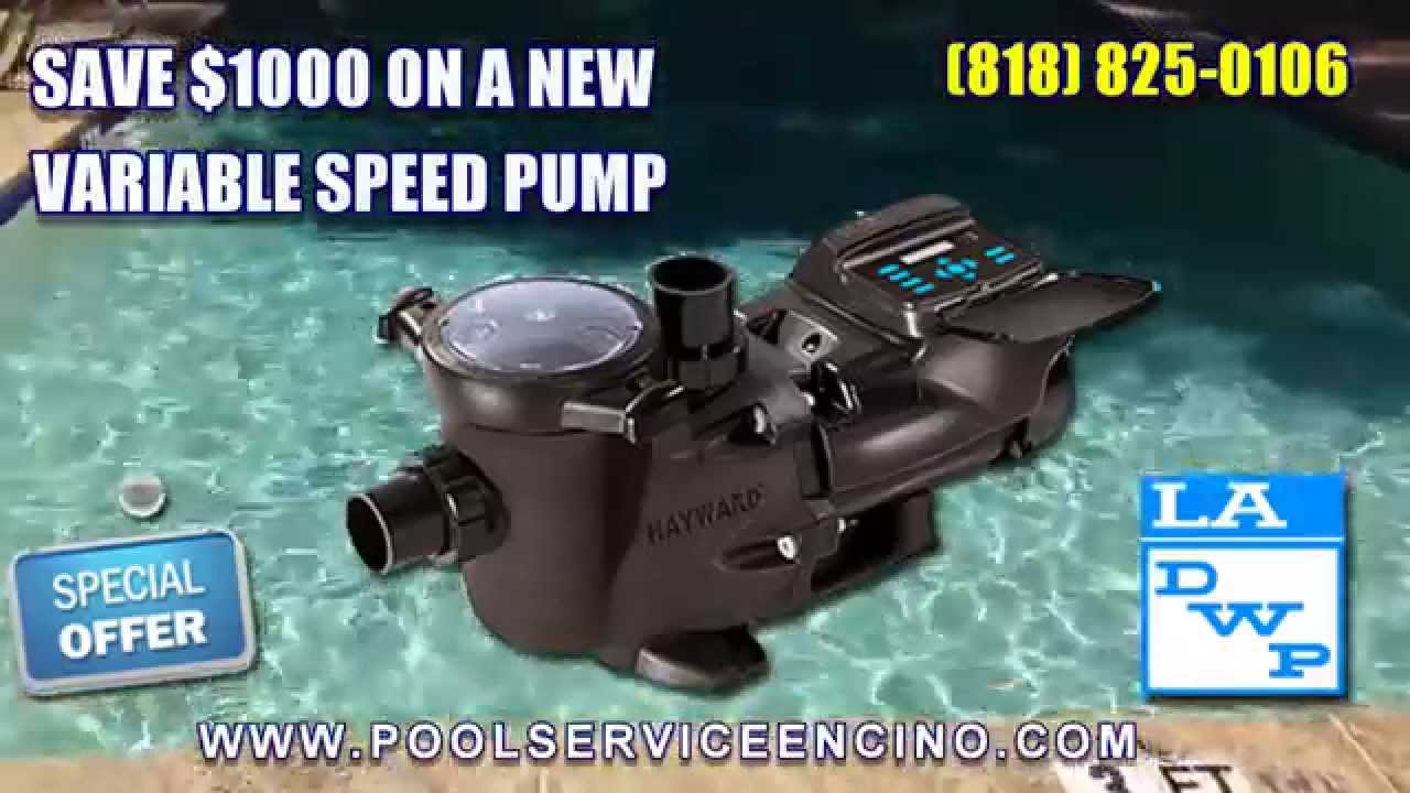 DWP Pool Pump Rebate Encino, Save $1000