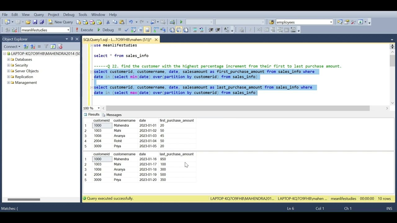 SQL Interview Question - Solution (Part - XVIII) | #sql #data analyst #data engineers
