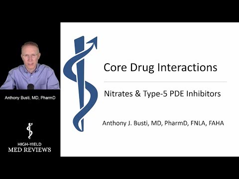 Drug Interactions - Nitrates & PDE5 Inhibitors - by Dr. Busti