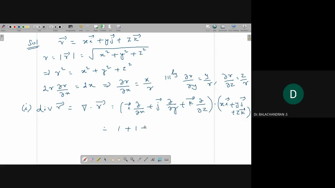 Vector differentiation - Lecture 4
