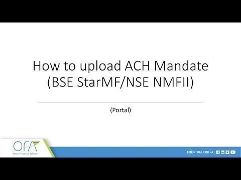 Client on-boarding - ACH mandate