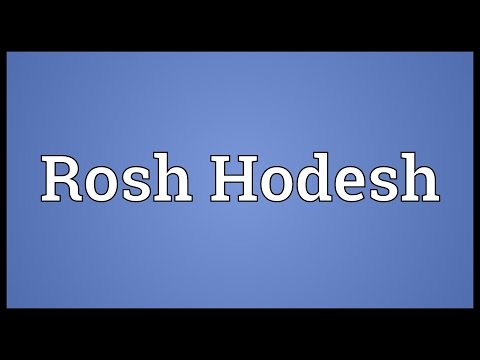 Rosh Hodesh Meaning